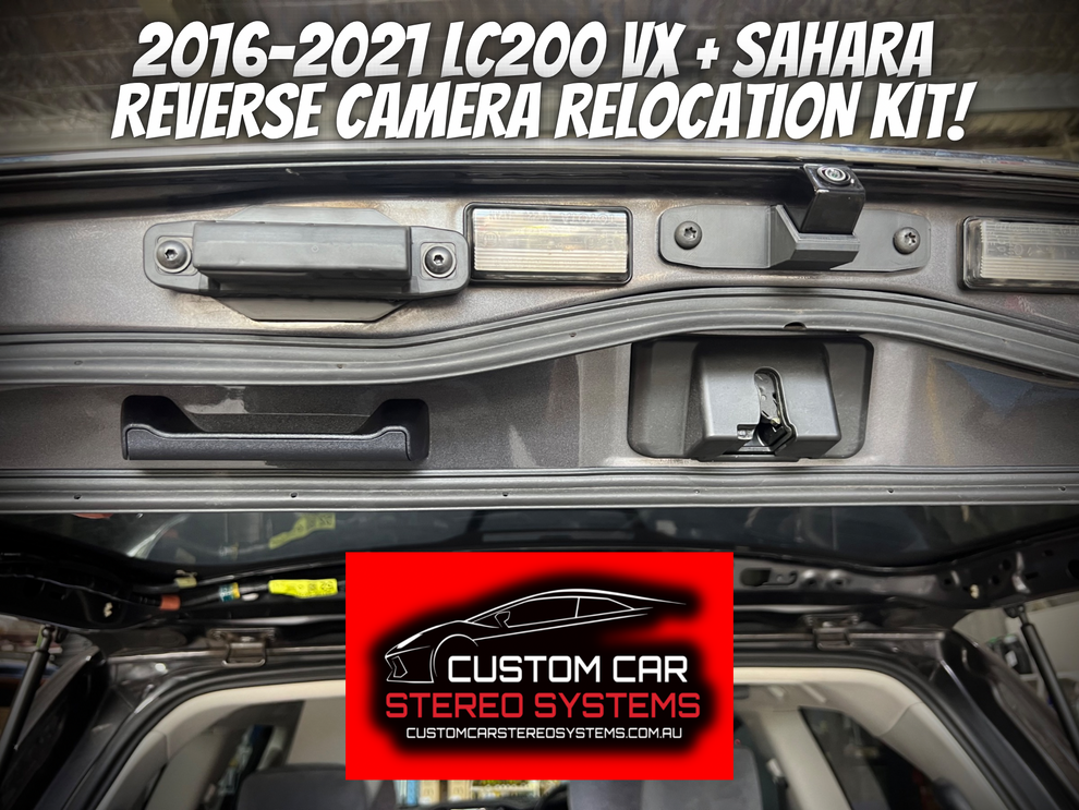 Toyota Land Cruiser 200 Series VX + Sahara Reverse Camera Relocation K ...