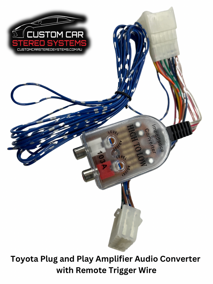 Toyota Plug and Play Amplifier Audio Adapter with Remote Wire – Custom ...