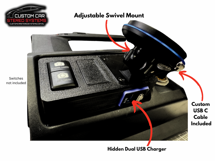Toyota 70 / 76 / 78 / 79 Series 2010-2023 Switch Panel with Magnetic P ...